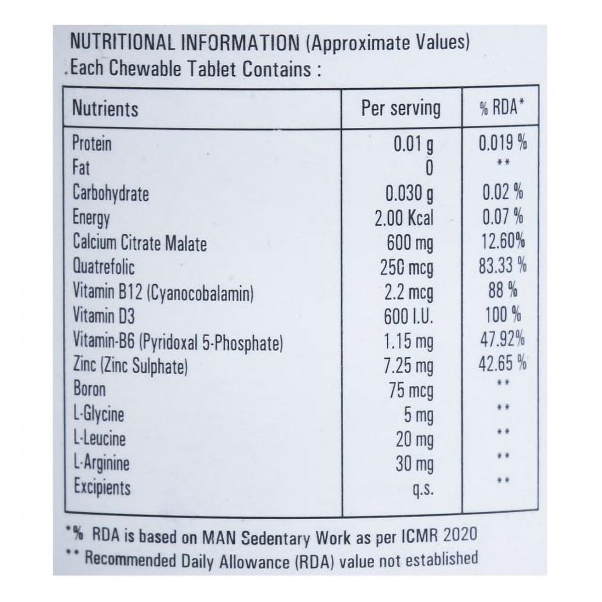 Bonydil Green Apple Flavour Chewable Tablet 30's Price, Uses, Side ...