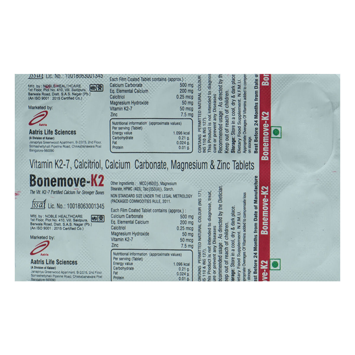 Bonemove-K2 Tablet | Uses, Side Effects, Price | Apollo Pharmacy