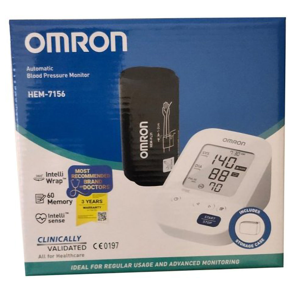 Omron Blood Pressure Monitor HEM-7156, 1 Count Price, Uses, Side ...