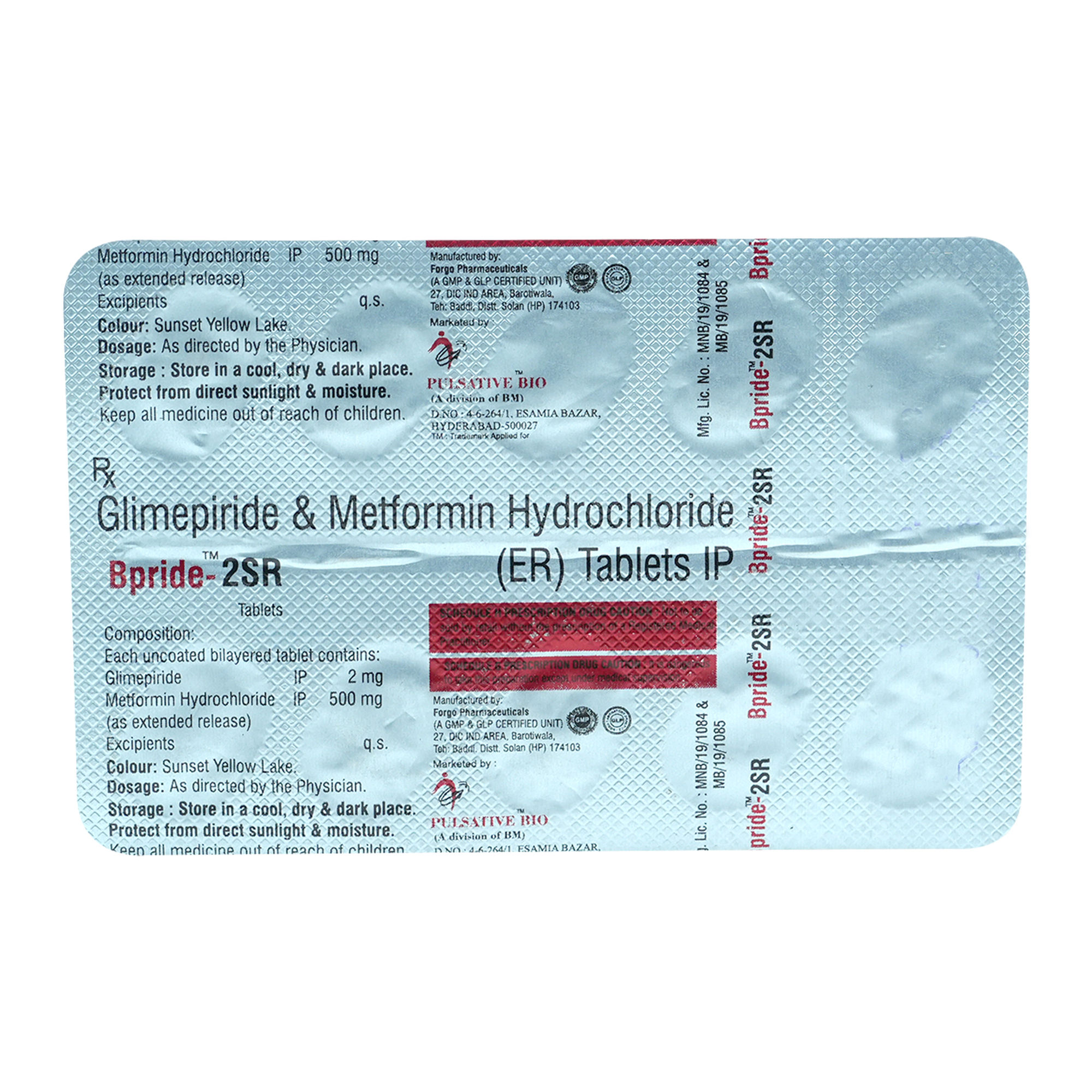 Bpride-2SR Tablet 10's Price, Uses, Side Effects, Composition - Apollo ...