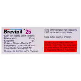 Brevipil 25 Tablet | Uses, Side Effects, Price | Apollo Pharmacy