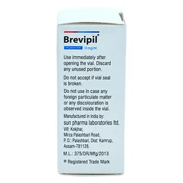 BREVIPIL 10MG INJECTION 5ML | Uses, Side Effects, Price | Apollo Pharmacy