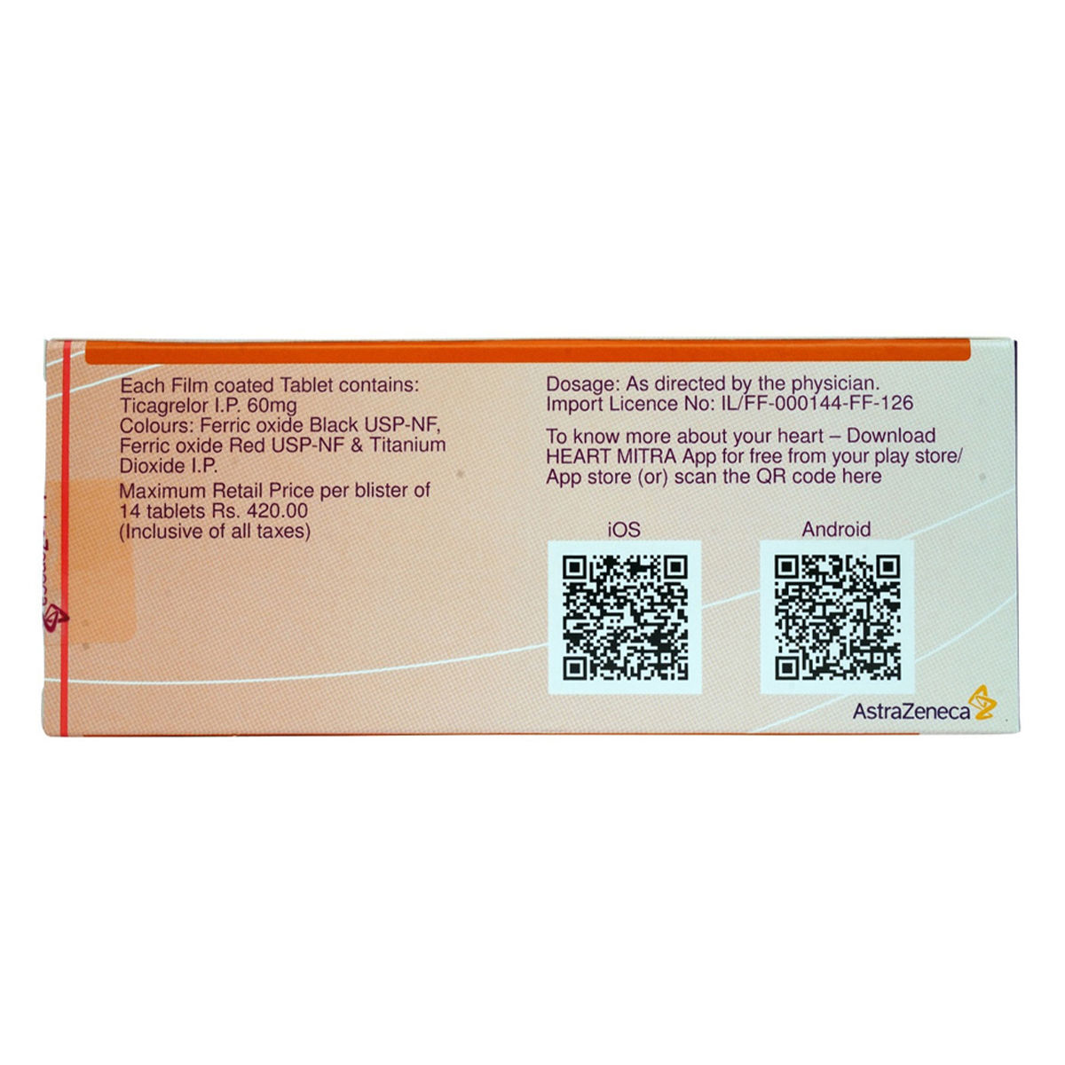 Brilinta 60 mg Tablet 14's Price, Uses, Side Effects, Composition ...