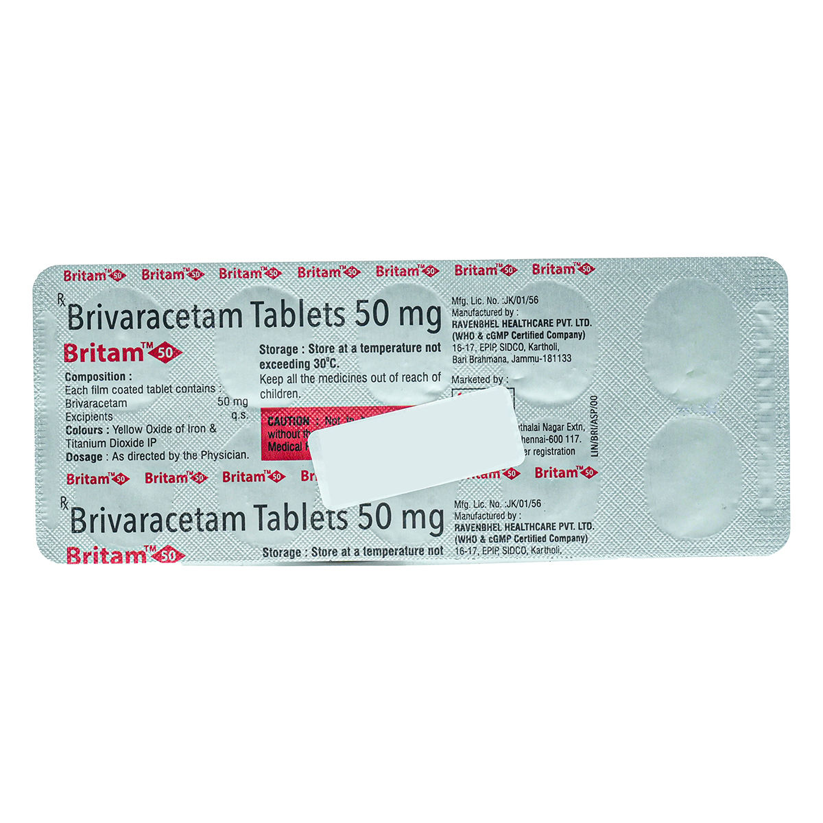 BRITAM 50 TABLETS | Uses, Side Effects, Price | Apollo Pharmacy