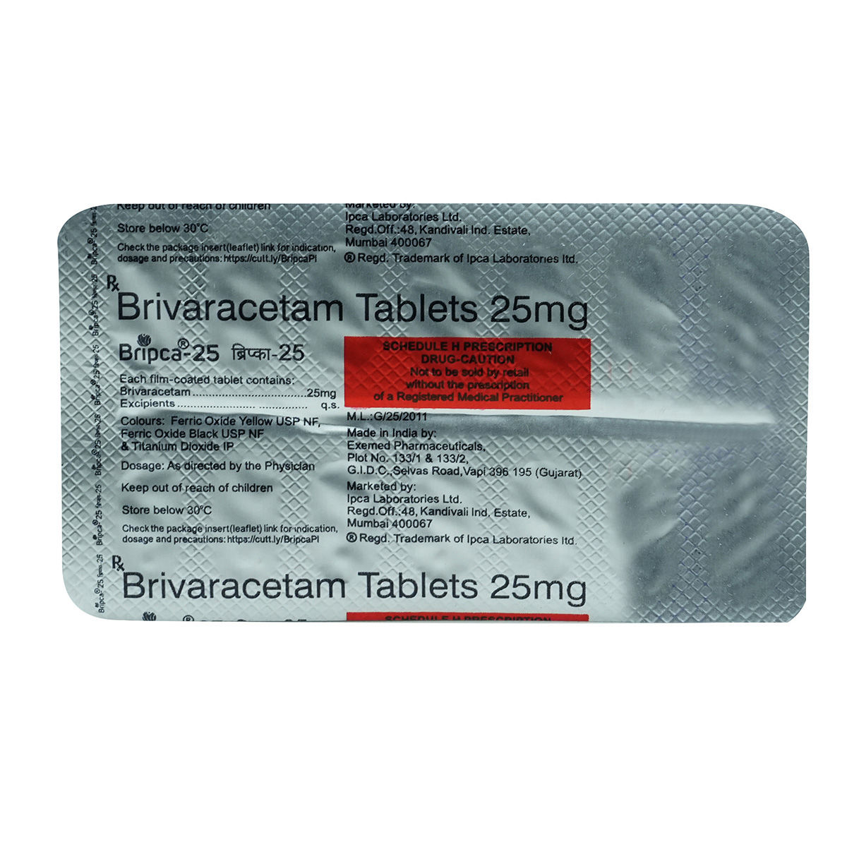 BRIPCA-25 TABLETS 14'S Price, Uses, Side Effects, Composition - Apollo ...