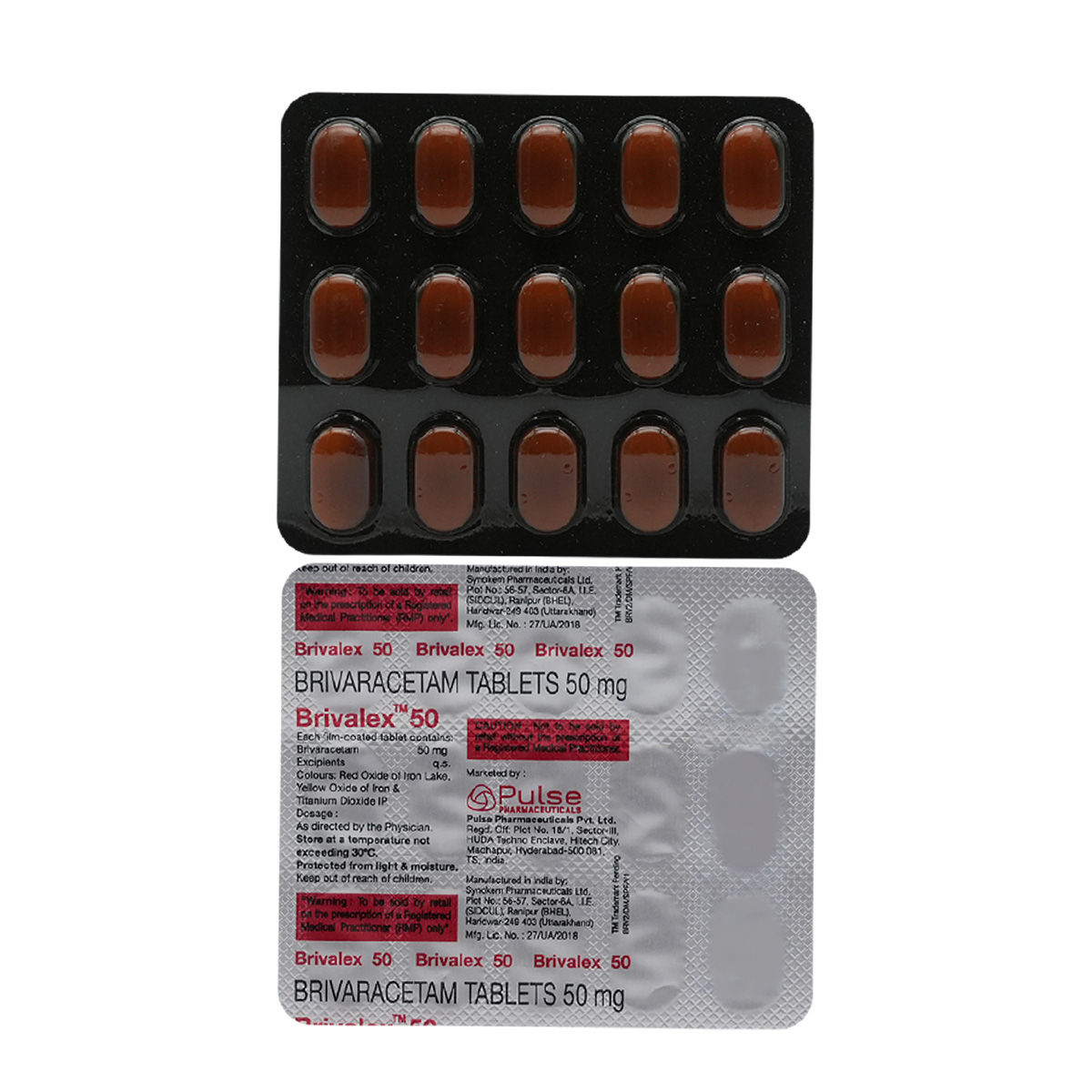 BRIVALEX 50 TABLETS 15'S Price, Uses, Side Effects, Composition ...