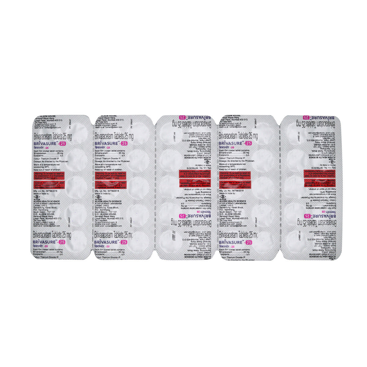 Brivasure-25 Tablet 10's Price, Uses, Side Effects, Composition ...