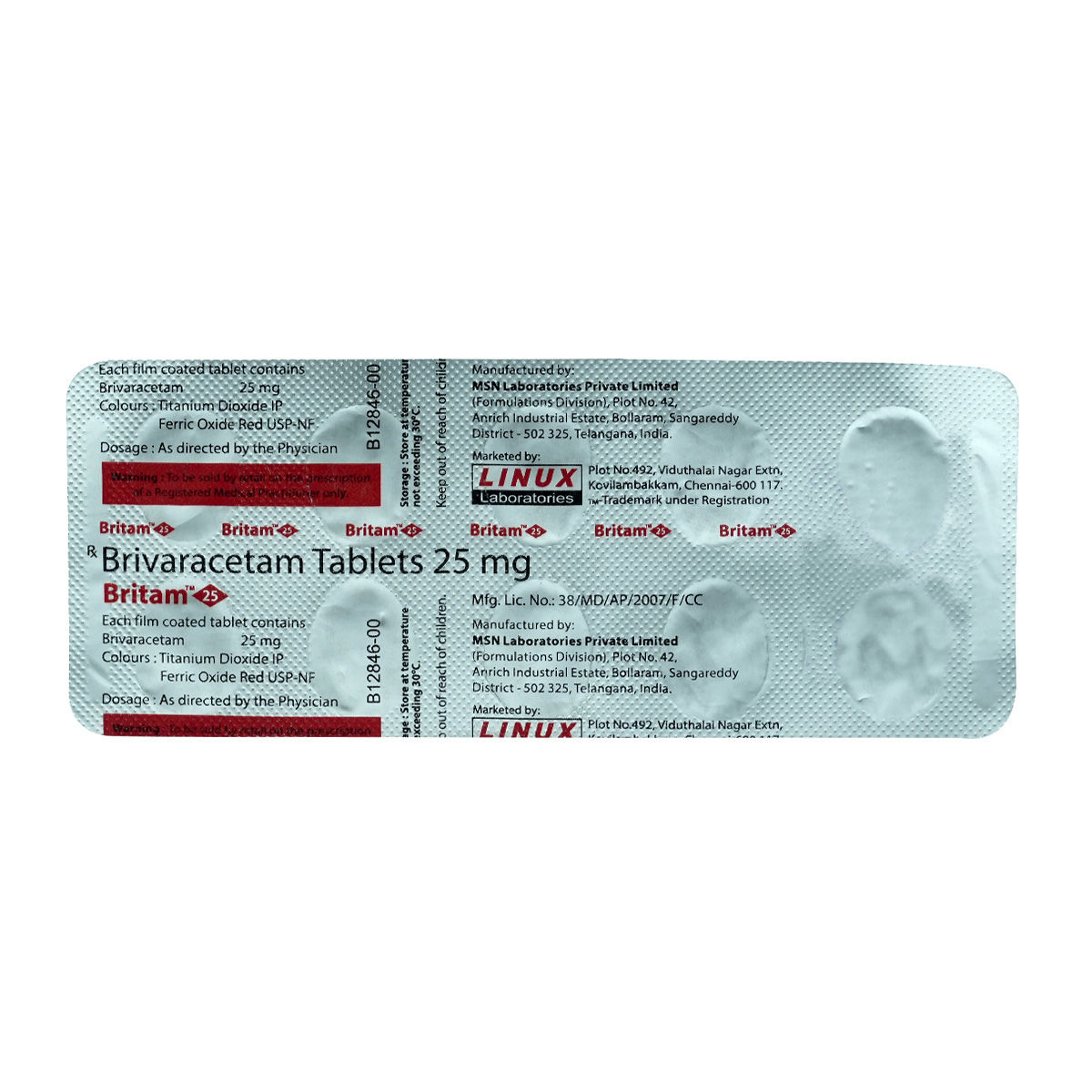 Britam 25 Tablet | Uses, Side Effects, Price | Apollo Pharmacy
