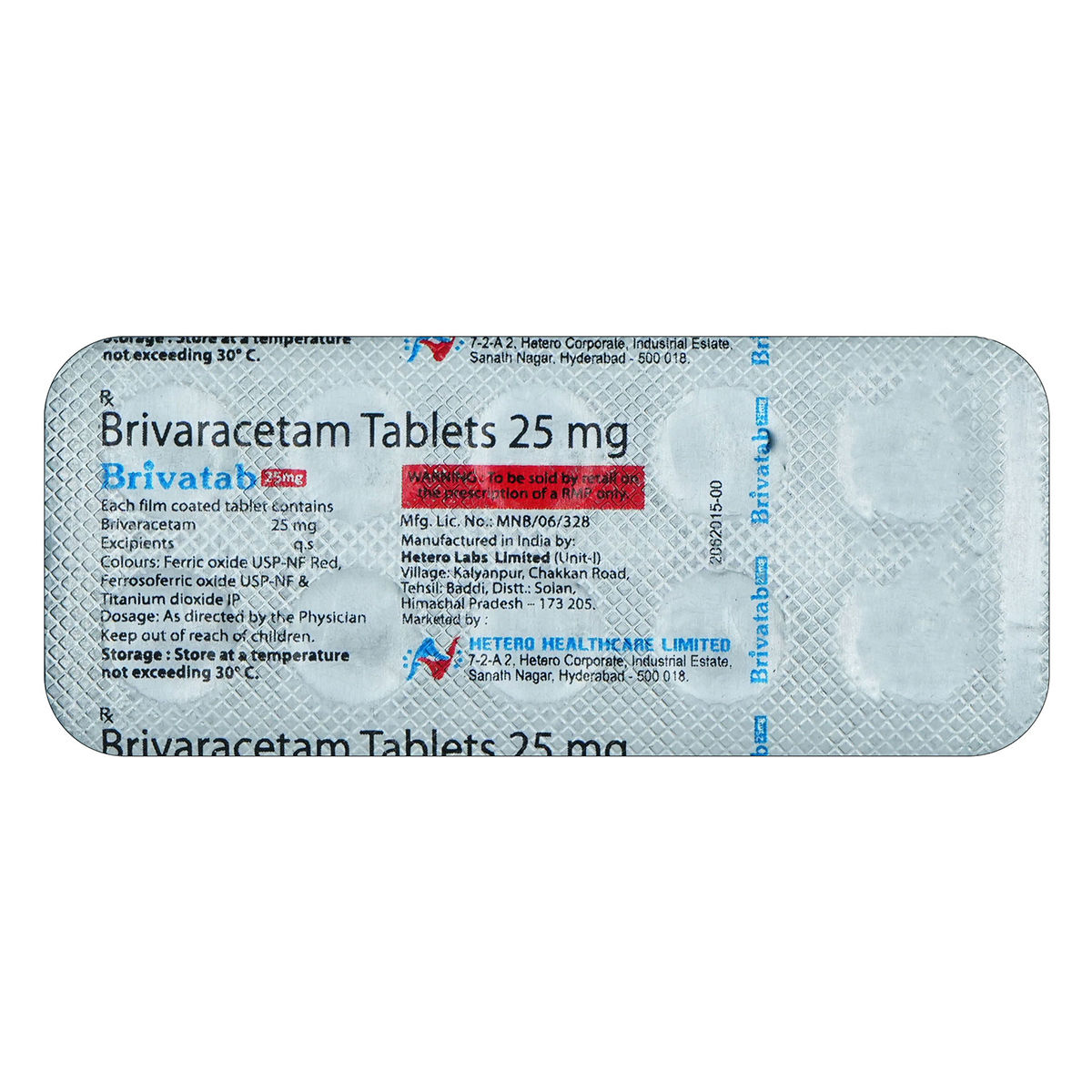 Brivatab 25 Tablet | Uses, Side Effects, Price | Apollo Pharmacy