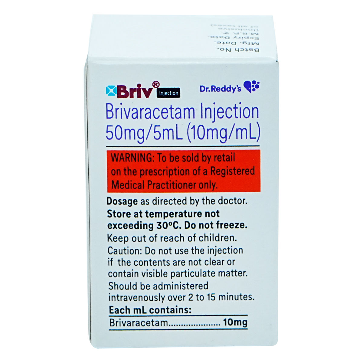 Briv 50 mg Injection 5 ml | Uses, Side Effects, Price | Apollo Pharmacy