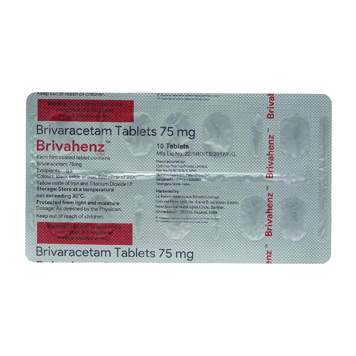 Brivahenz 75 Tablet 10's Price, Uses, Side Effects, Composition ...
