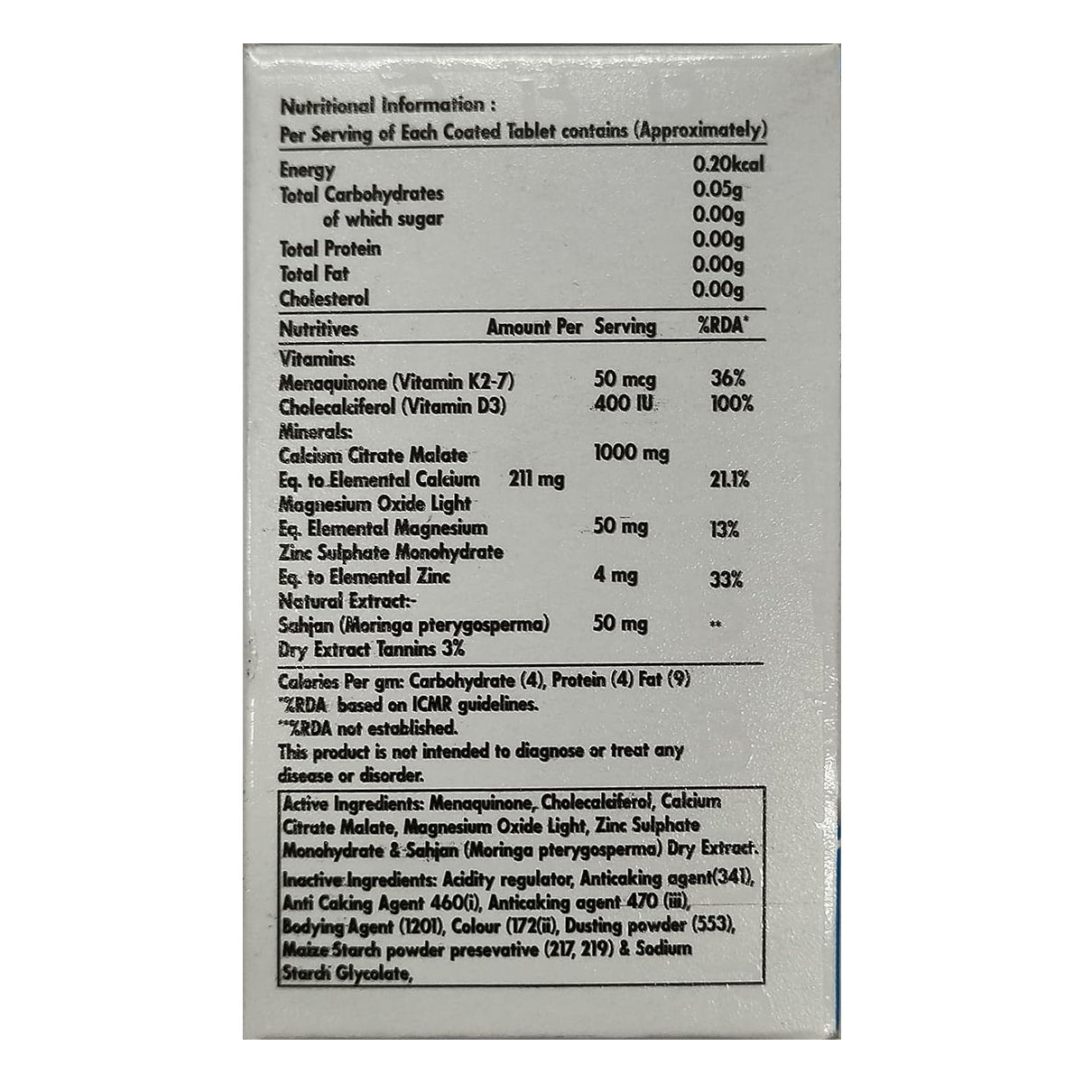 Brical-K2 Tablet 30's Price, Uses, Side Effects, Composition - Apollo ...
