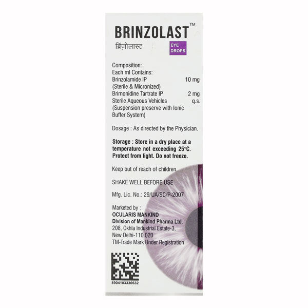 Brinzolast Eye Drops 5 ml Price, Uses, Side Effects, Composition ...