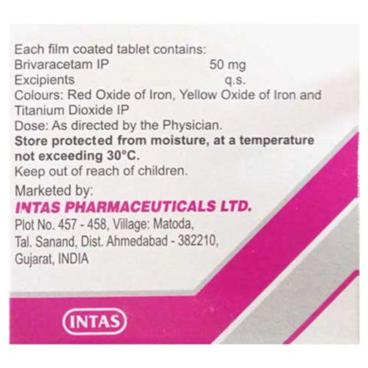 Brivazen 50 Tablet 15's | Uses, Side Effects, Price | Apollo Pharmacy