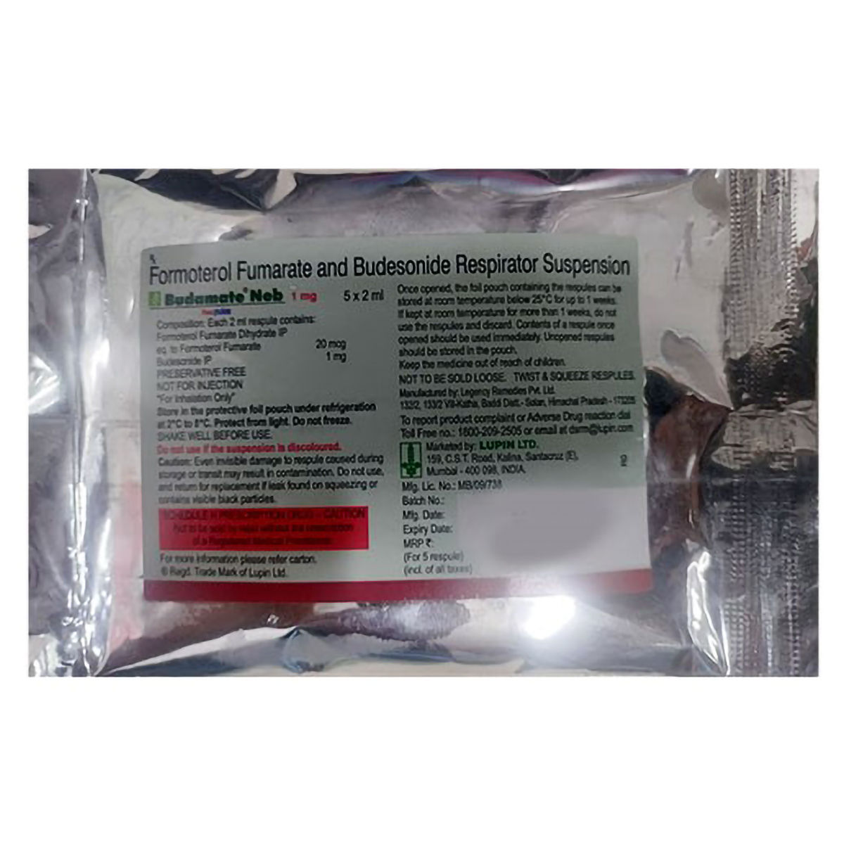 Budamate Neb 1 mg Respules | Uses, Side Effects, Price | Apollo Pharmacy