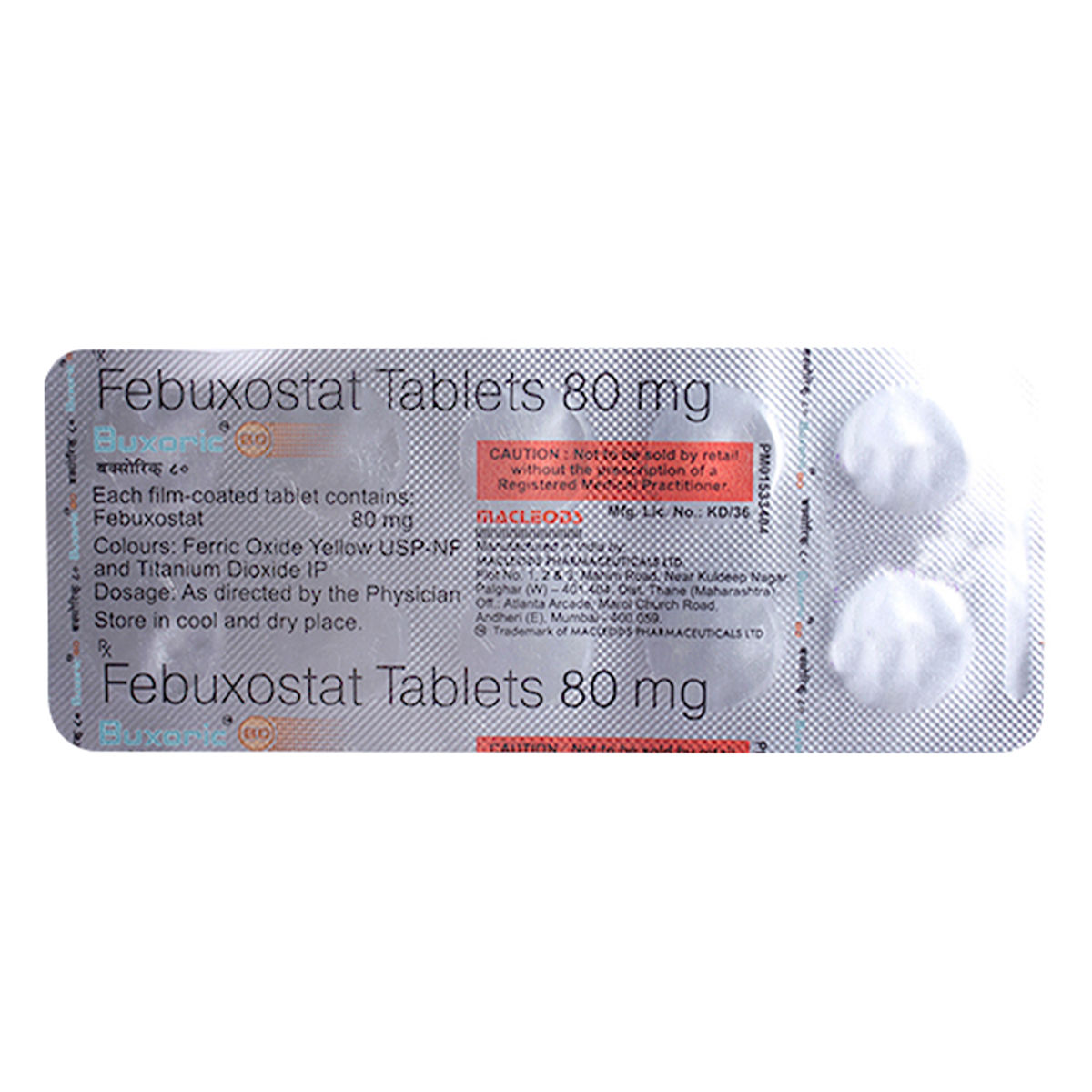 Buxoric 80 mg Tablet 10's Price, Uses, Side Effects, Composition ...