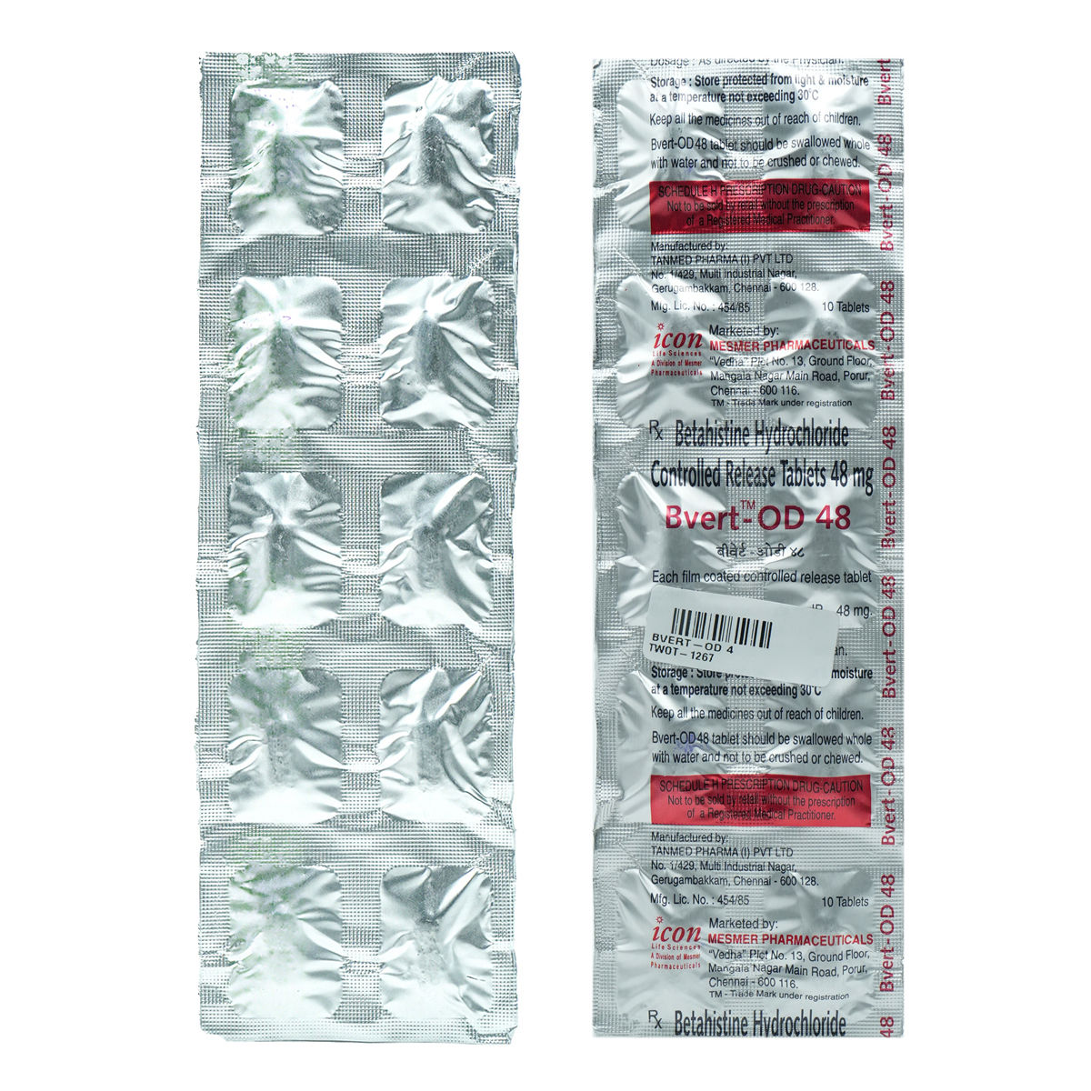 Bvert-OD 48 Tablet 10's Price, Uses, Side Effects, Composition - Apollo ...