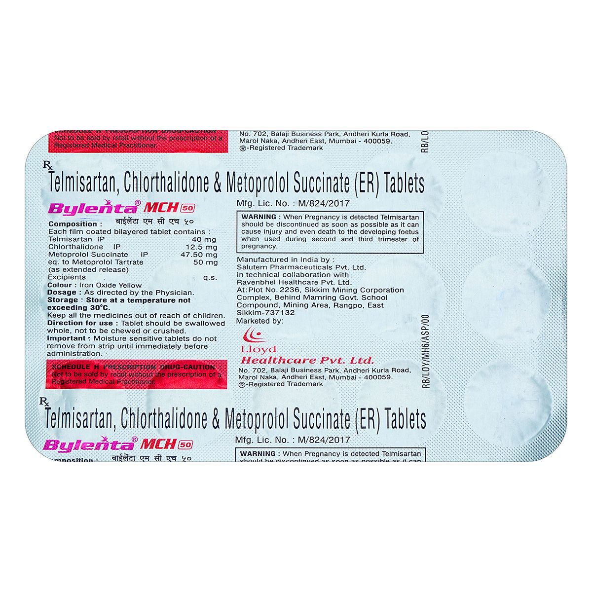 Bylenta Mch 50 Tablet | Uses, Side Effects, Price | Apollo Pharmacy