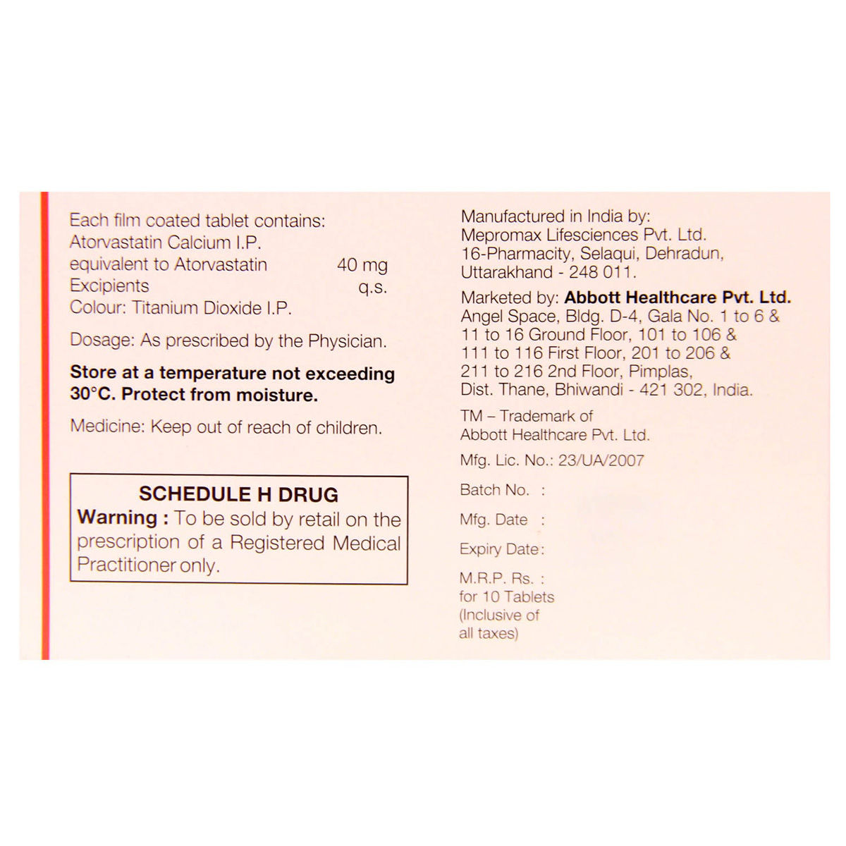 Caat 40 Tablet 10's Price, Uses, Side Effects, Composition - Apollo ...