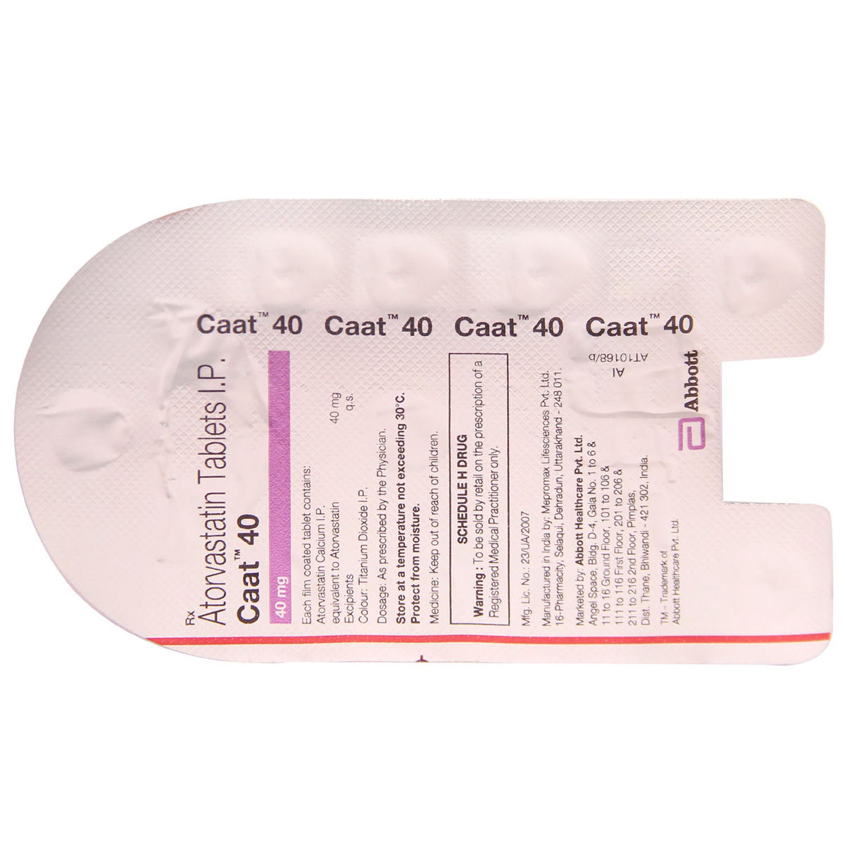 Caat 40 Tablet 10's Price, Uses, Side Effects, Composition - Apollo ...