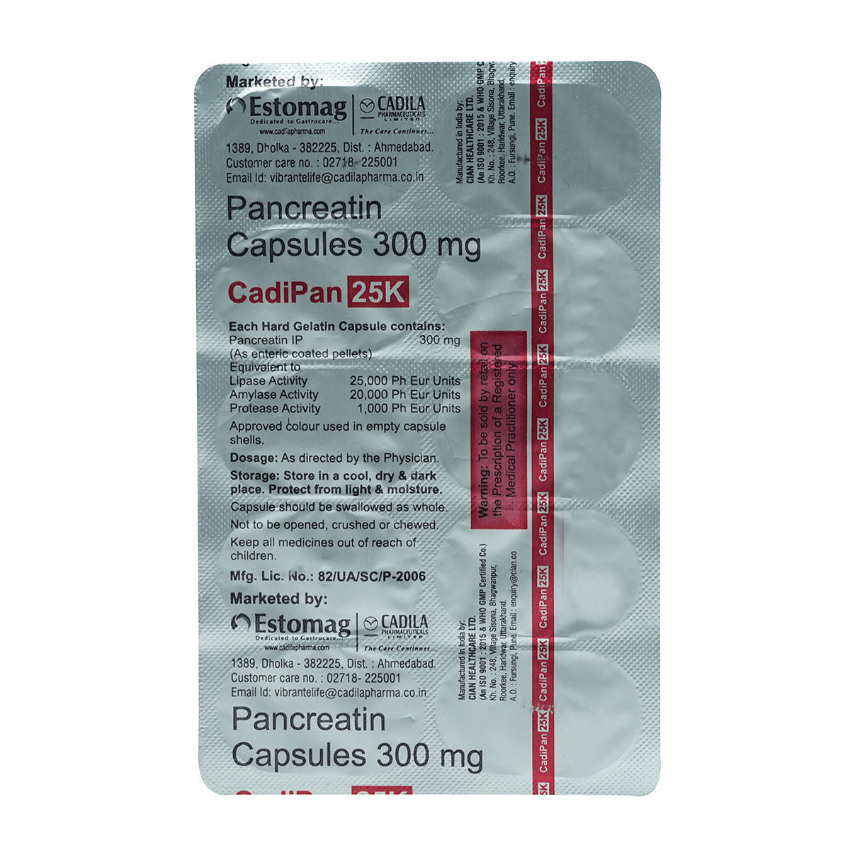 Cadipan 25K Capsule | Uses, Side Effects, Price | Apollo Pharmacy