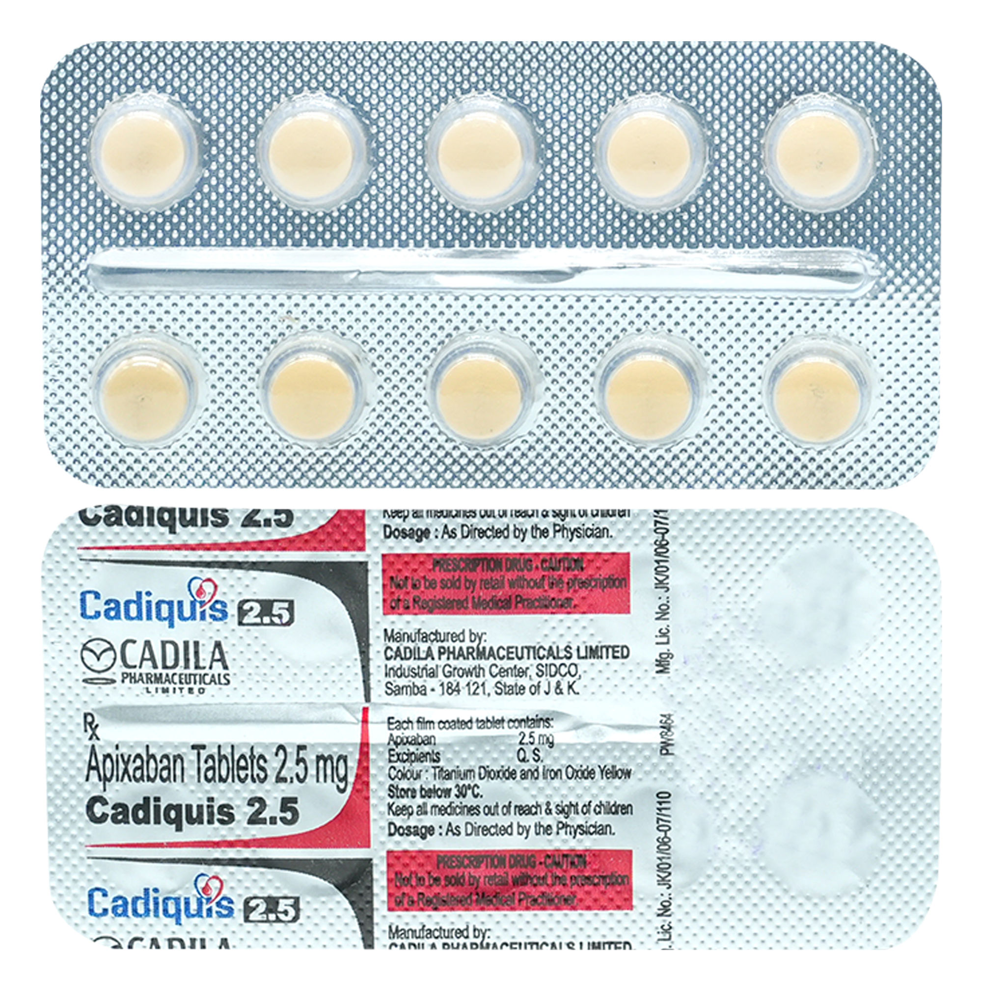 Cadiquis 2.5 Tablet 10's Price, Uses, Side Effects, Composition ...