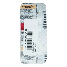 Calcigard 10 Retard Tablet | Uses, Side Effects, Price | Apollo Pharmacy