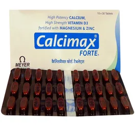 Calcimax Forte+ Tablet | Uses, Side Effects, Price | Apollo Pharmacy