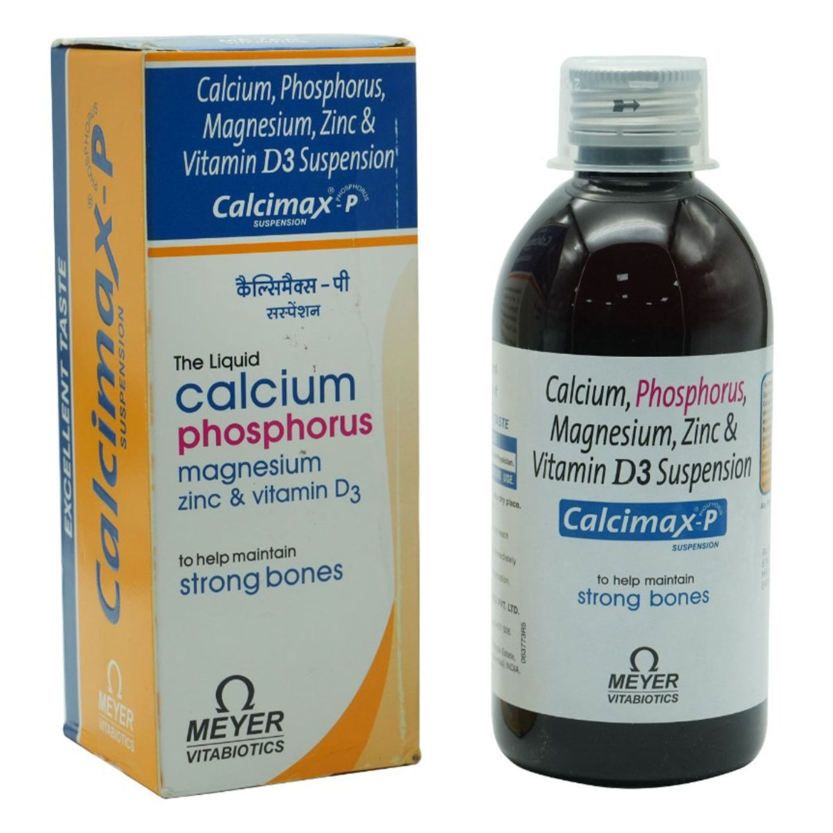 Calcimax-P Suspension | Uses, Side Effects, Price | Apollo Pharmacy