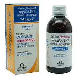 Calcimax-P Suspension | Uses, Side Effects, Price | Apollo Pharmacy