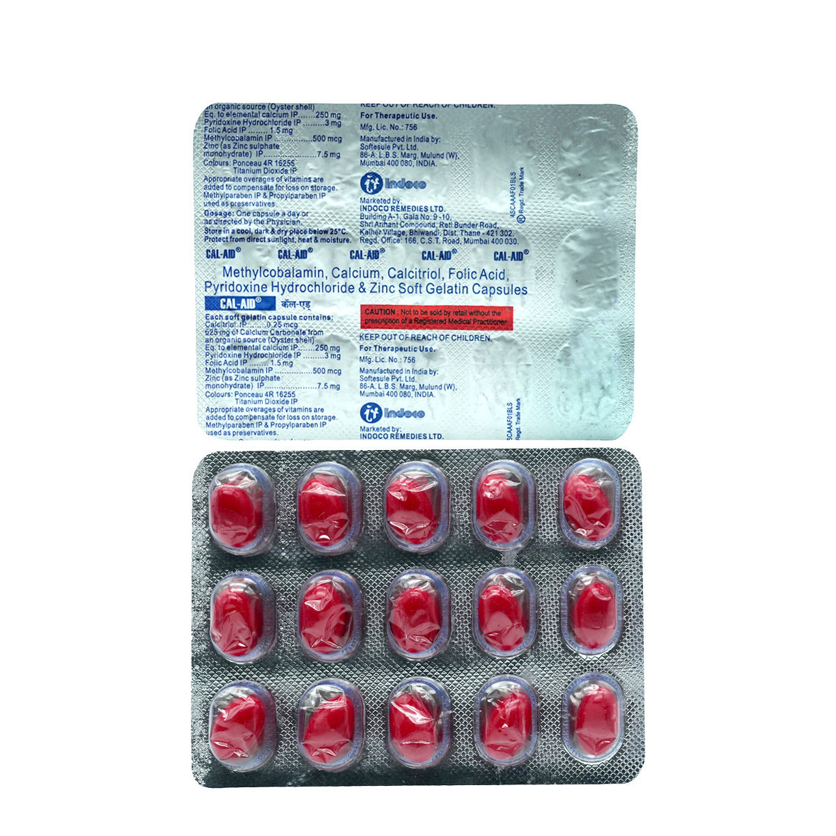 Cal-Aid Softgel Capsule 15's Price, Uses, Side Effects, Composition ...