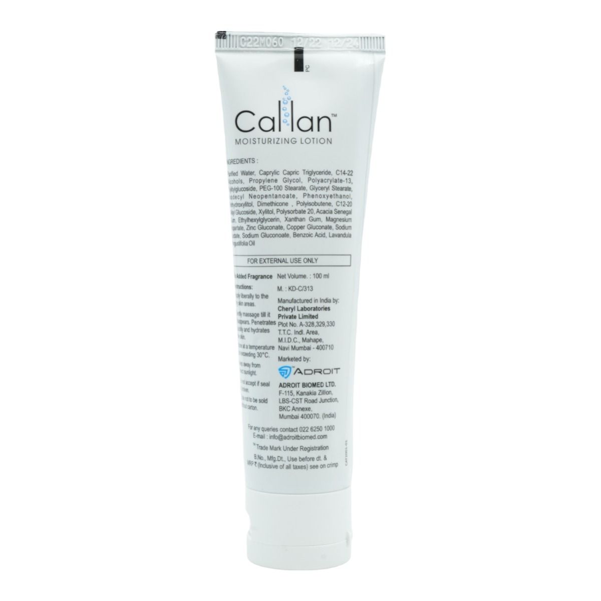 Callan Moisturising Lotion 100 ml Price, Uses, Side Effects ...