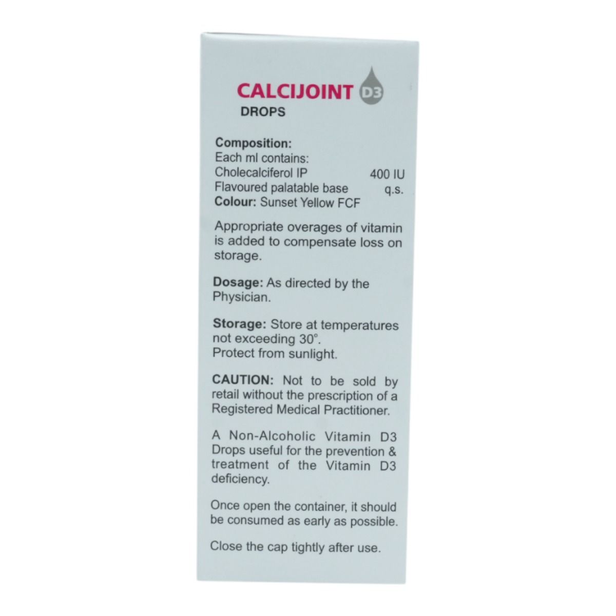 Calcijoint D3 Drops 15 ml Price, Uses, Side Effects, Composition ...