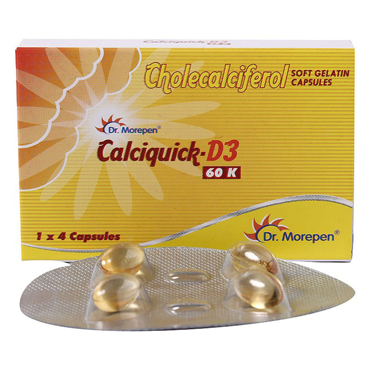 Calciquick-D3 60K Tablet 4's Price, Uses, Side Effects, Composition - Apollo Pharmacy