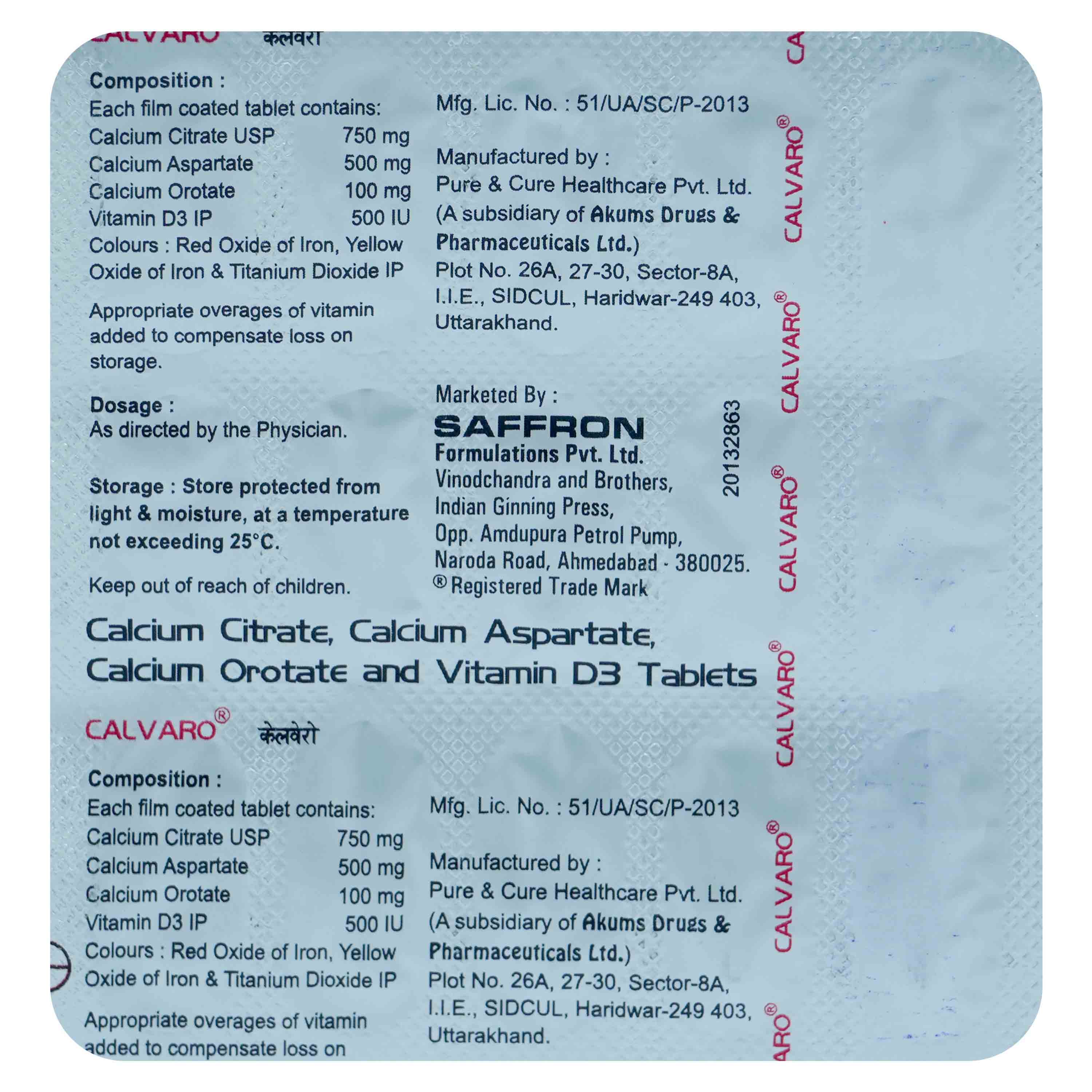 Calvaro Tablet | Uses, Side Effects, Price | Apollo Pharmacy