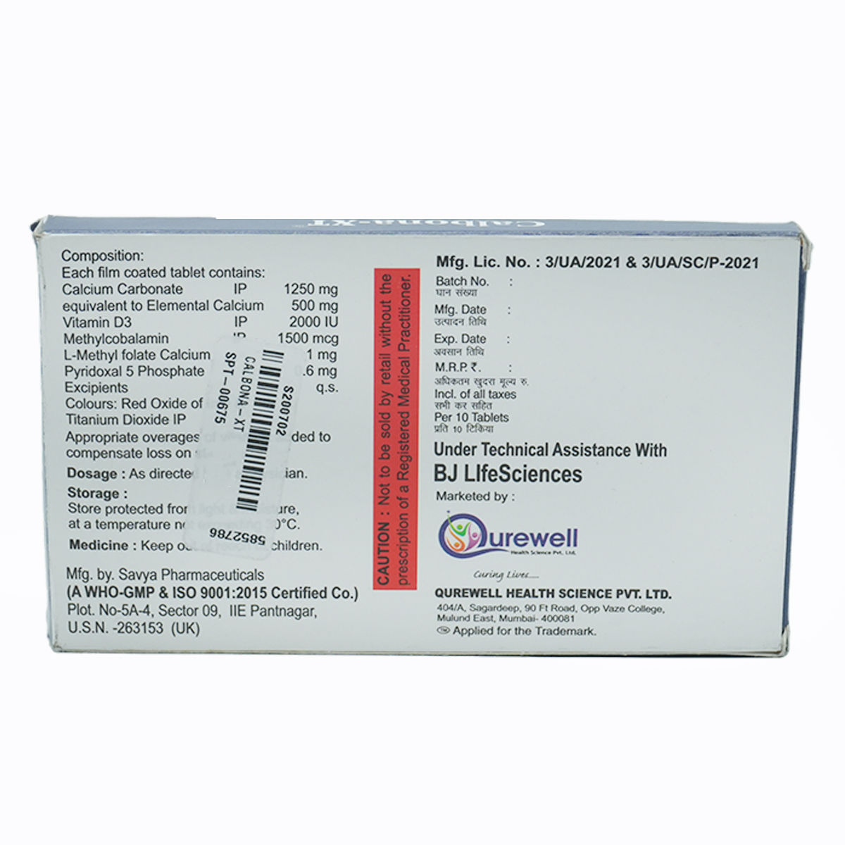 Calbona-XT Tablet | Uses, Side Effects, Price | Apollo Pharmacy