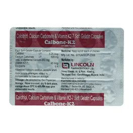Calbone-K2 Softgel Capsule | Uses, Side Effects, Price | Apollo Pharmacy