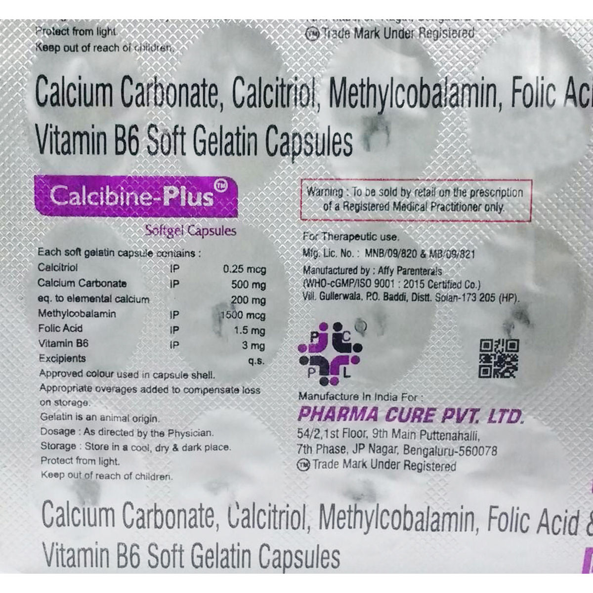 Calcibine Plus Soft Gelatin Capsule | Uses, Side Effects, Price ...