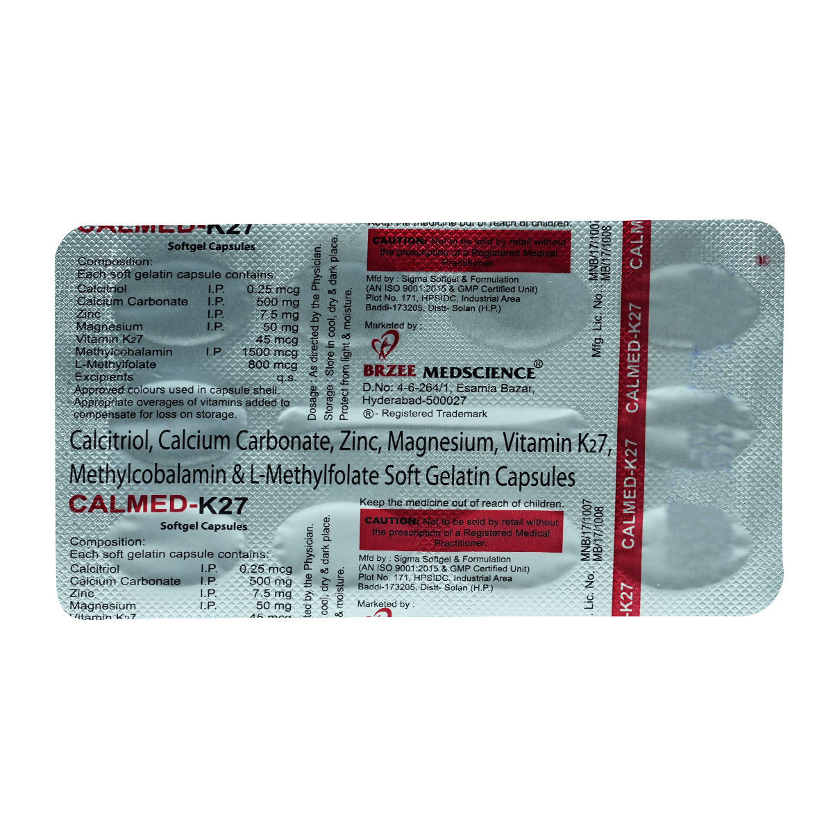 Calmed-K27 Capsule 10's Price, Uses, Side Effects, Composition - Apollo Pharmacy