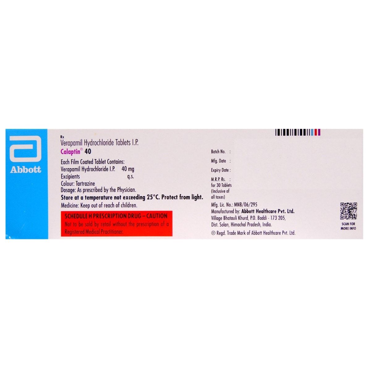 Calaptin 40 Tablet 30's Price, Uses, Side Effects, Composition - Apollo ...