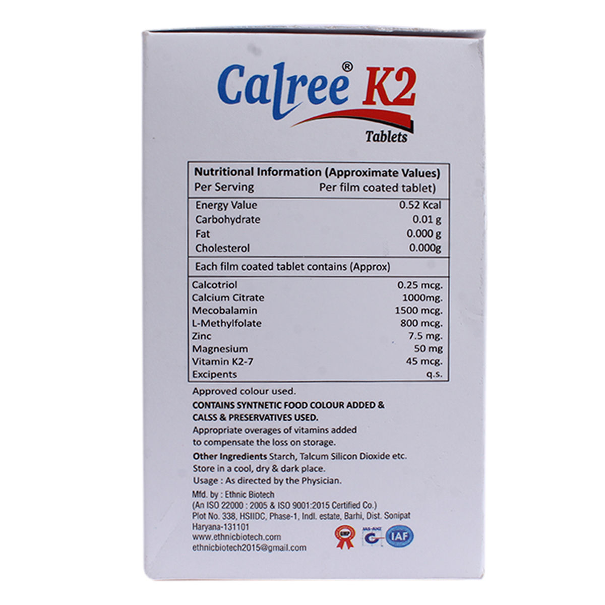 Calree K2 Tablet 10's Price, Uses, Side Effects, Composition - Apollo ...