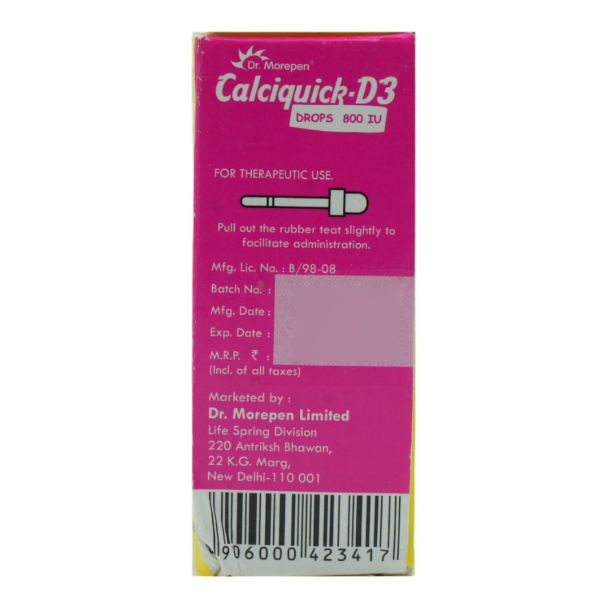 Calciquick-D3 800IU Oral Drop 15 ml Price, Uses, Side Effects ...