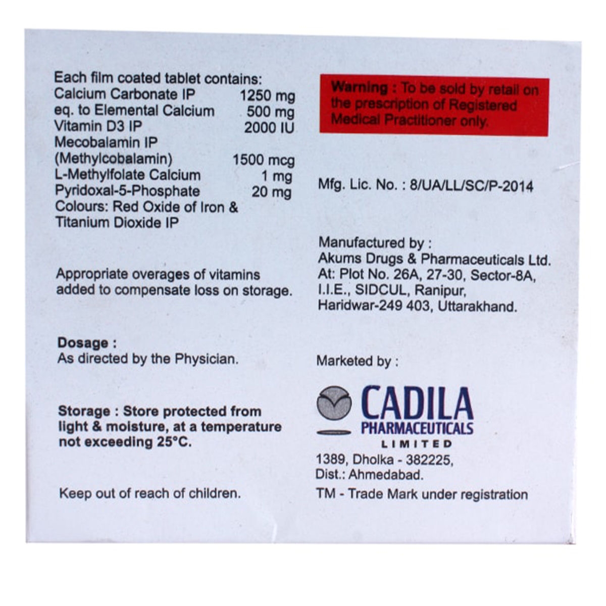 Calcirol XT Tablet 15's Price, Uses, Side Effects, Composition - Apollo ...