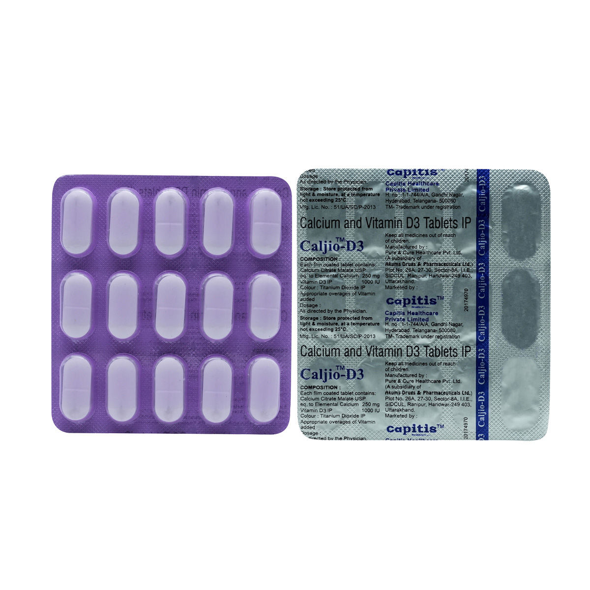 Caljio-D3 Tablet 15's Price, Uses, Side Effects, Composition - Apollo ...