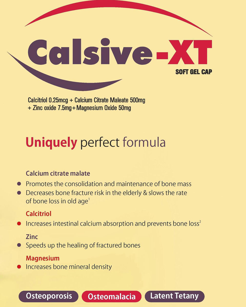Calsive-XT Softgel Capsule 15's Price, Uses, Side Effects, Composition ...