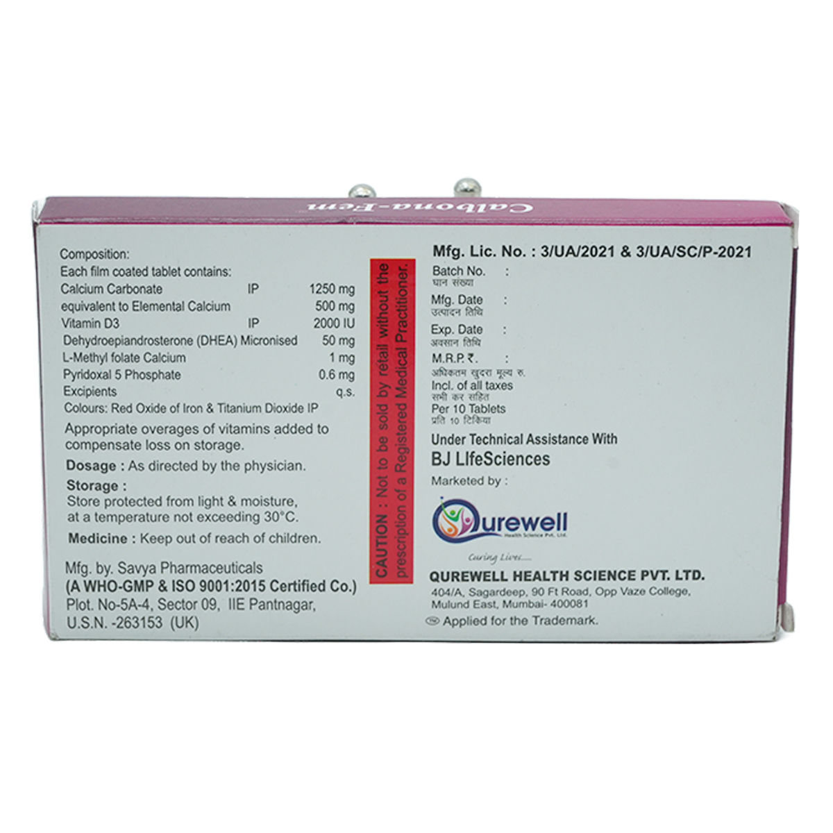 Calbona-Fem Tablet 10's Price, Uses, Side Effects, Composition - Apollo ...