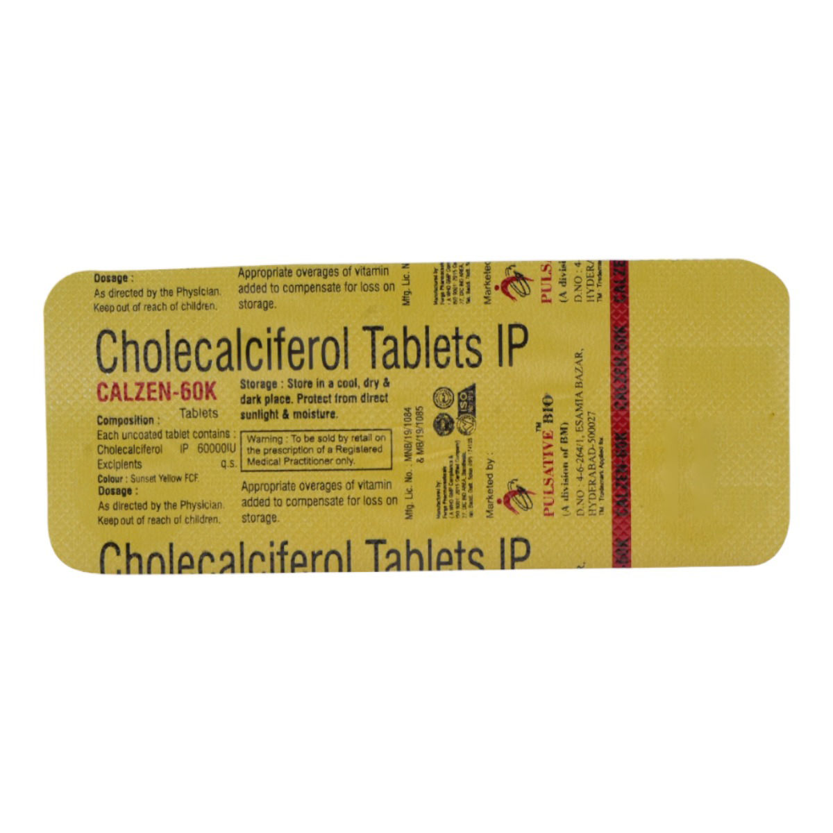 Calzen-60K Tablet | Uses, Side Effects, Price | Apollo Pharmacy