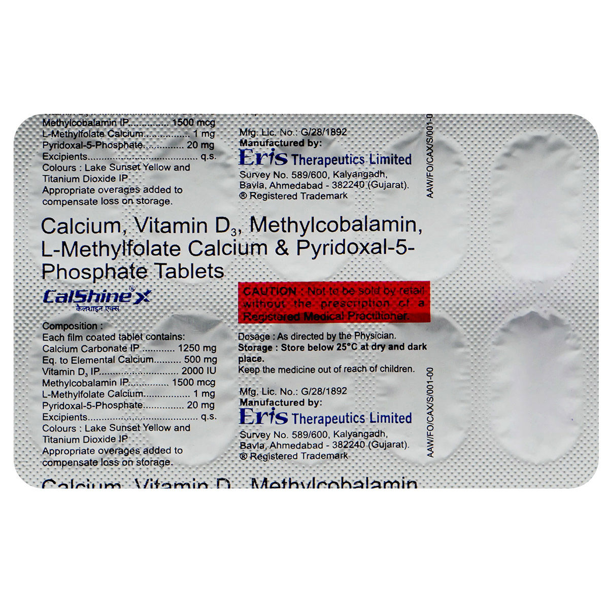 Calshine X Tablet | Uses, Side Effects, Price | Apollo Pharmacy
