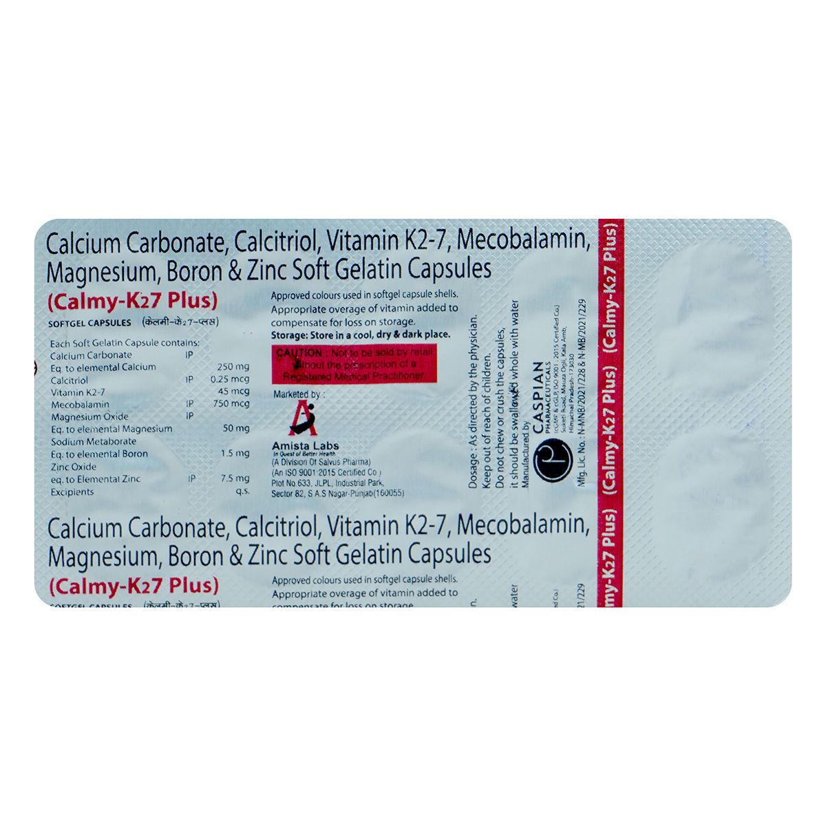 Calmy-K27 Plus Softgel Capsule | Uses, Side Effects, Price | Apollo ...