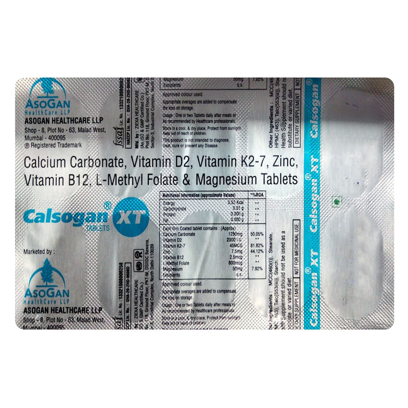 Calsogan XT Tablet | Uses, Side Effects, Price | Apollo Pharmacy